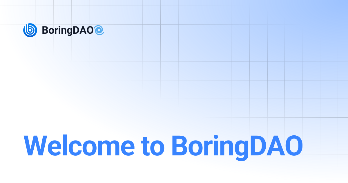 Welcome to BoringDAO | BoringDAO🌀